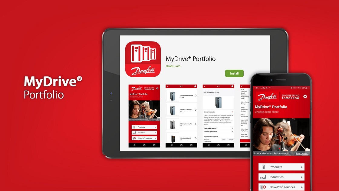 Nova i unapređena MyDrive® Portfolio aplikacija | Danfoss