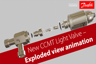 CCMT electric regulating valve - high pressure CO₂ | Danfoss