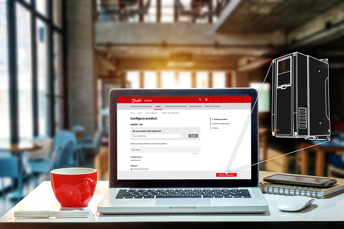 Configure your own VACON® 100 & NX drive | Danfoss