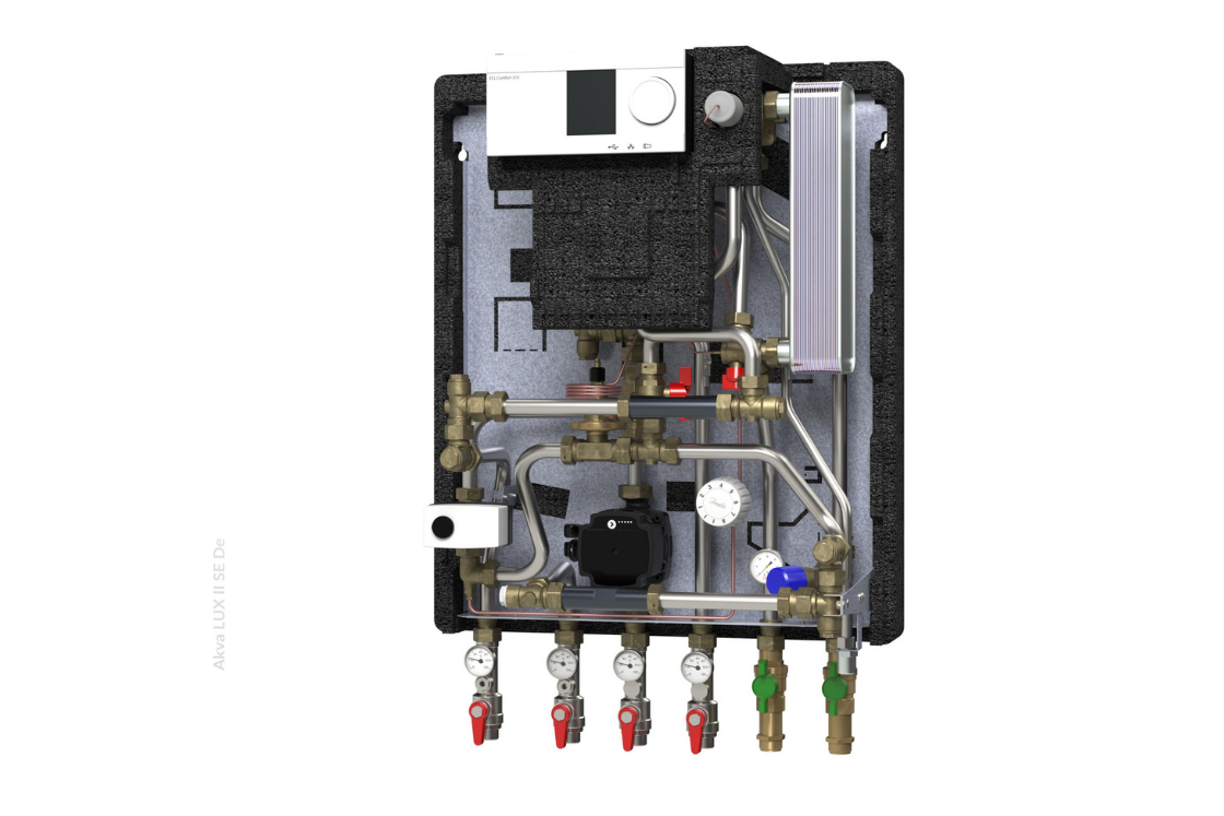 Direct heating with mixing loop and instantaneous DHW | Danfoss