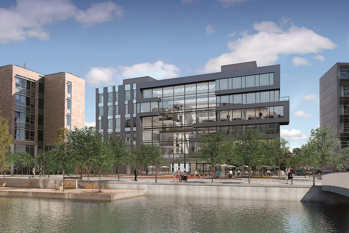 District heating compact stations in Mikado House, Orestaden, Denmark ...