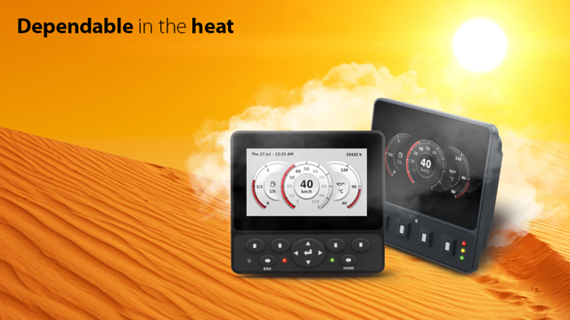 DM430E series displays - modern appearance, rugged design | Danfoss