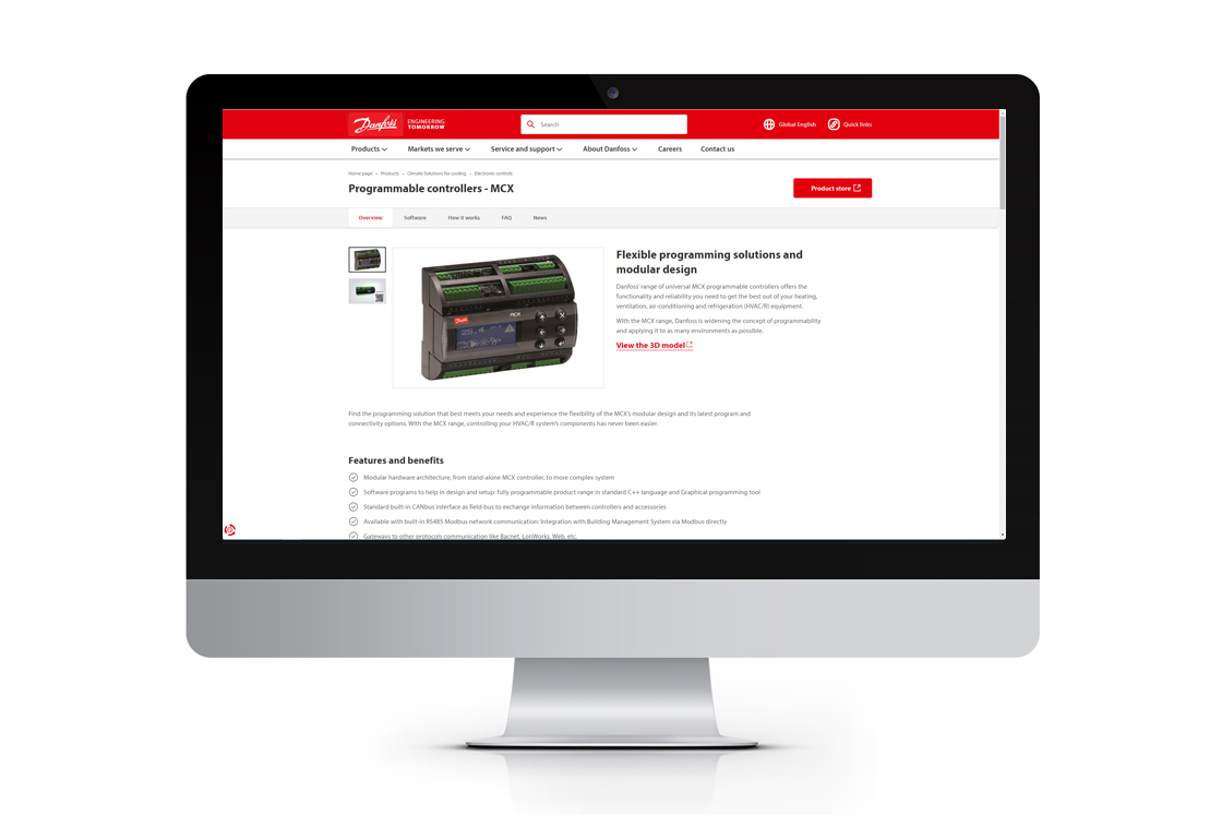 Bezoek de MCX Support pagina van Danfoss | Danfoss