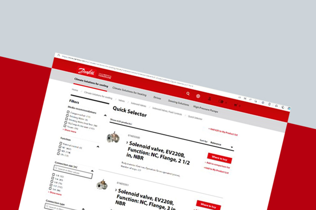 EV220BW 15-50 Válvula solenoide de accionamiento indirecto de 2/2 vías | Danfoss