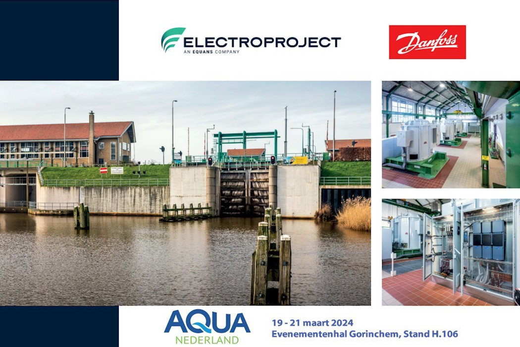 Aqua Nederland Vakbeurs 2024|19-21 maart | stand H.106 | Electroproject | Danfoss Drives | Danfoss